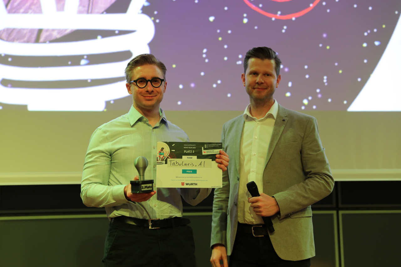 Tabularis.AI kommt ins Finale Start-up BW Elevator Pitch | Start-up BW